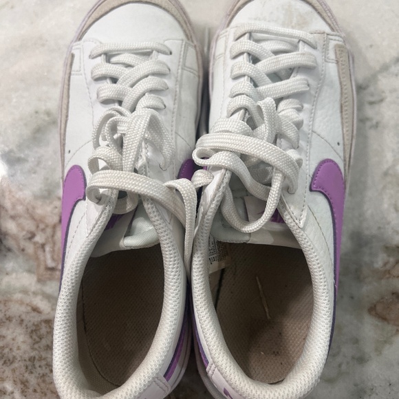 Nike | Shoes | Low Top Nike Purple Check | Poshmark